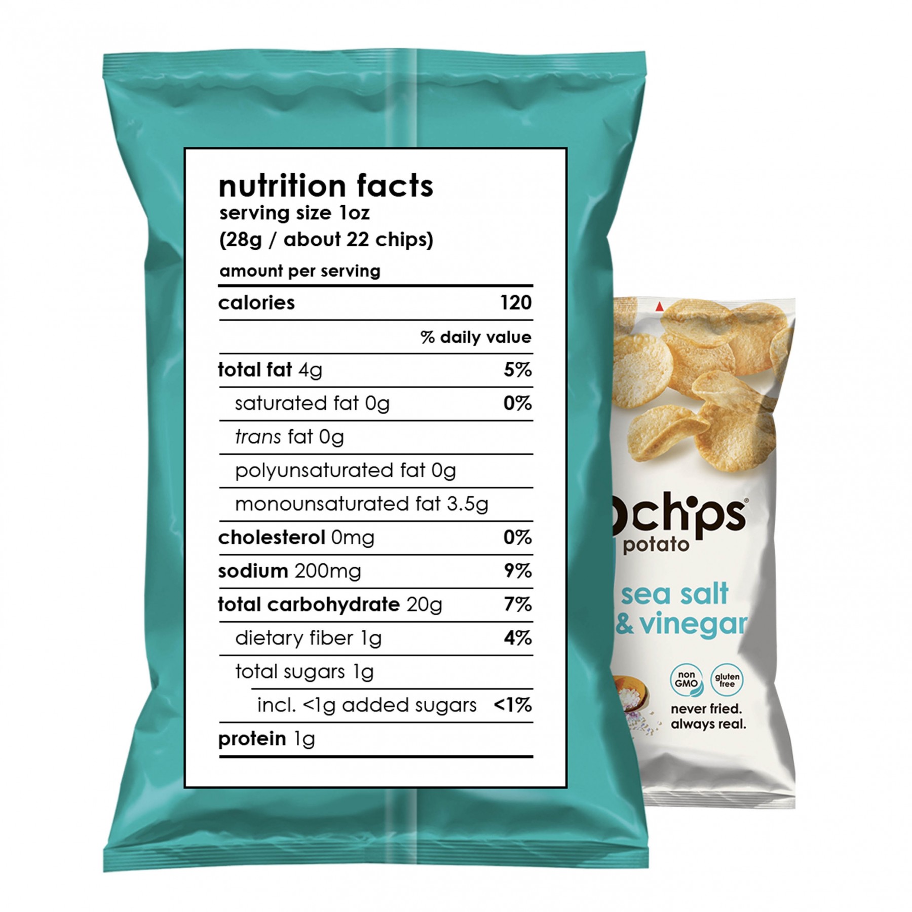 美國無麩質非油炸海鹽和醋薯片 "POPCHIPS" Gluten Free Sea Salt & Vinegar Potato Chips ...