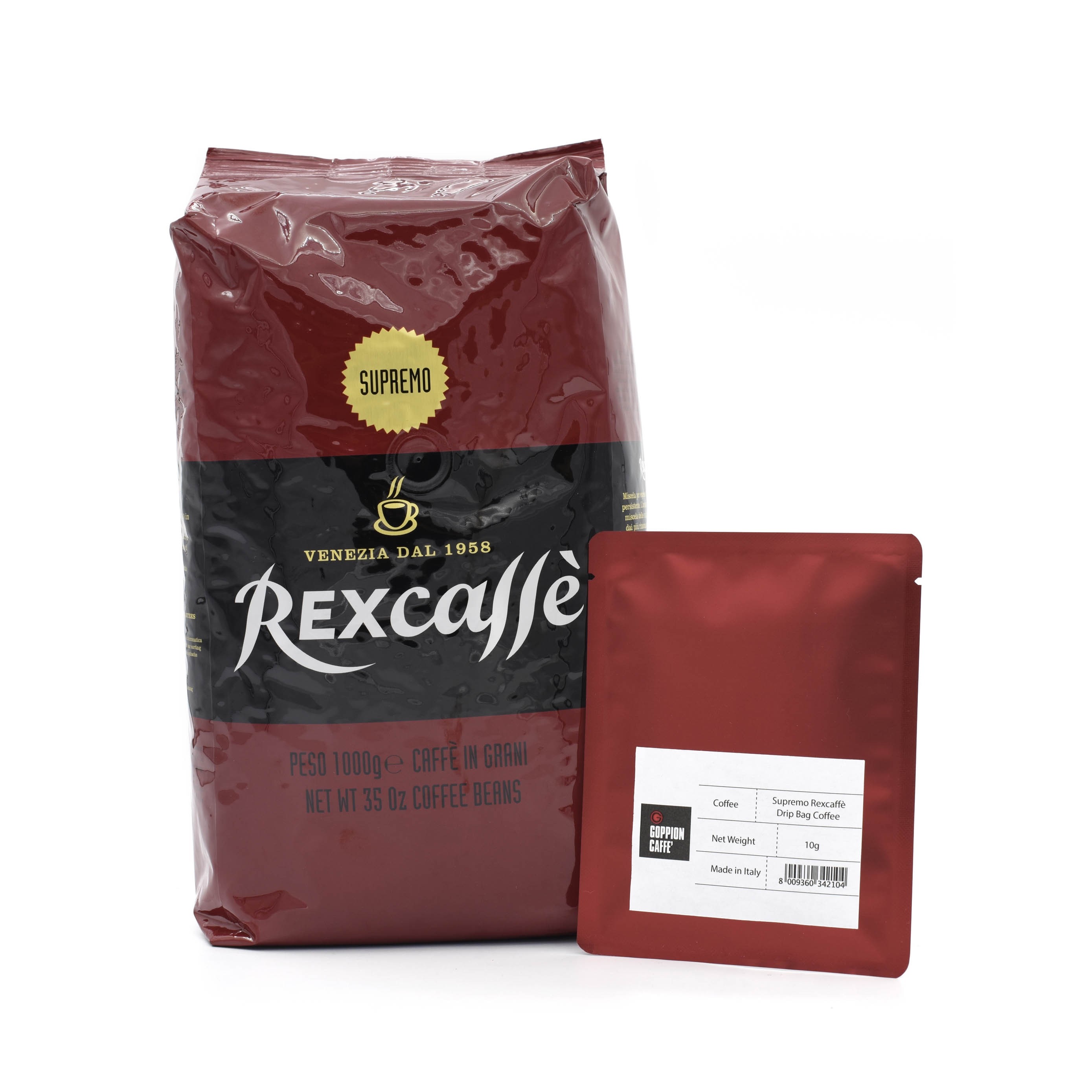 Goppion Caffe - Supremo Rexcaffe Drip Bag Coffee 意大利雷克斯咖啡 - 掛耳式咖啡包 x 5包 ...